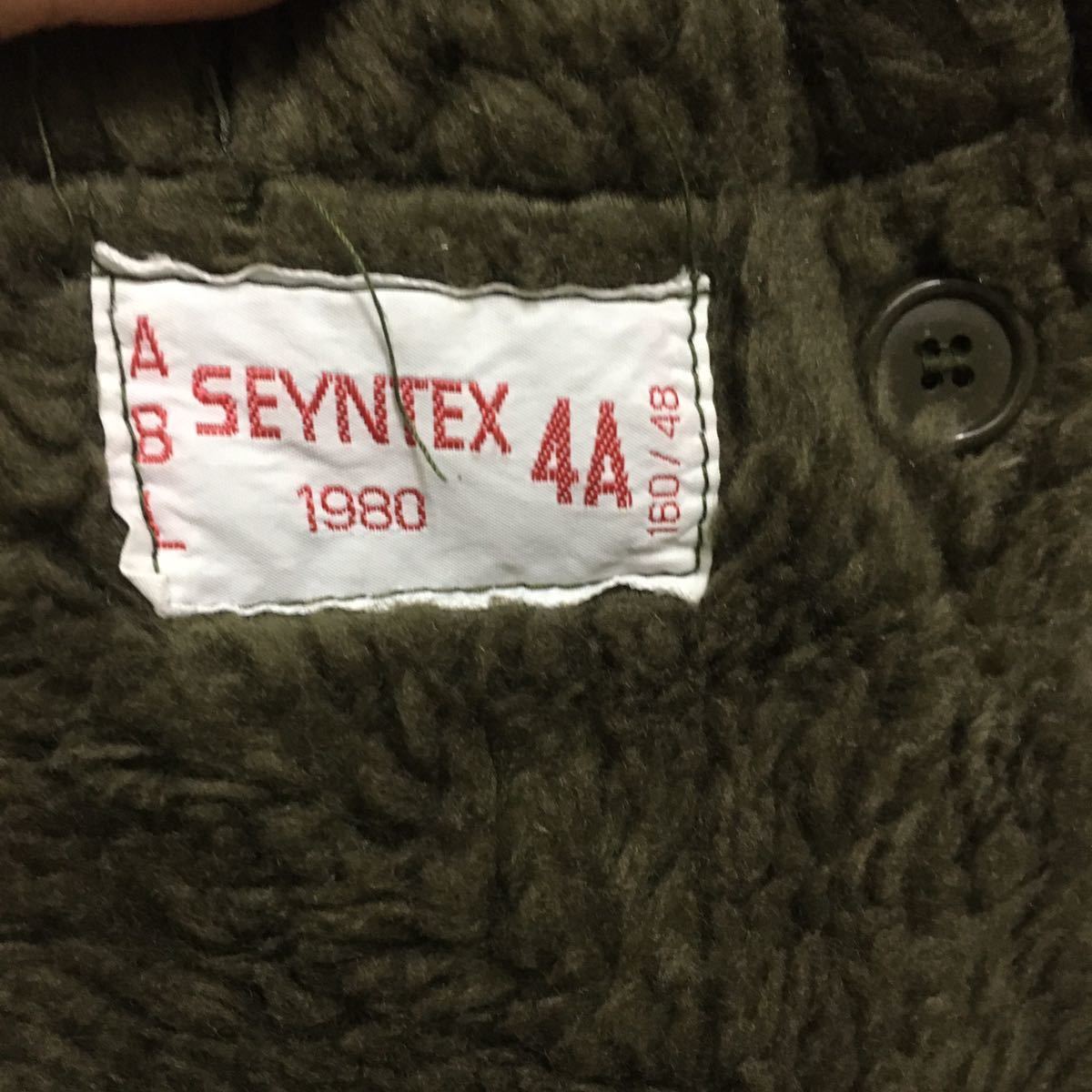 seyntex 1980 ボアライナー付き ARMY ミリタリーコート ミリタリーパーカー モッズコート デッドストック ビンテージ 軍もの ...