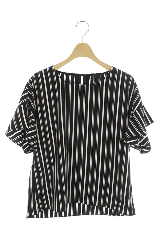 クードシャンス CdeC COUP DE CHANCE ブラウス ストライプ柄 プルオーバー 五分袖 38 黒 白 /KN OS レディース(その他)｜売買されたオークション情報、yahooの ...