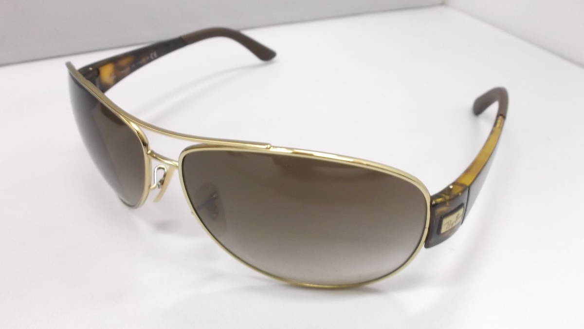 9195 程度良好 レイバン RayBan ティアドロップ サングラス RB3467 001/13 63 13 125 3N(サングラス ...