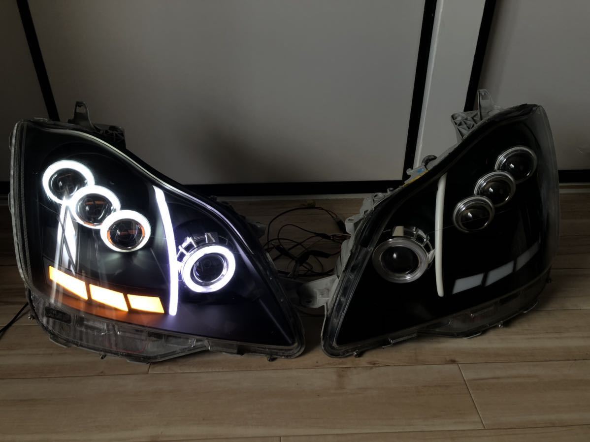 1円 コーティング済み 18 クラウン ヘッドライト 加工 ls600風 3連プロジェクター イカリング 埋め込み LED ワンオフ 純正(ヘッドライト)｜売買されたオークション情報 ...