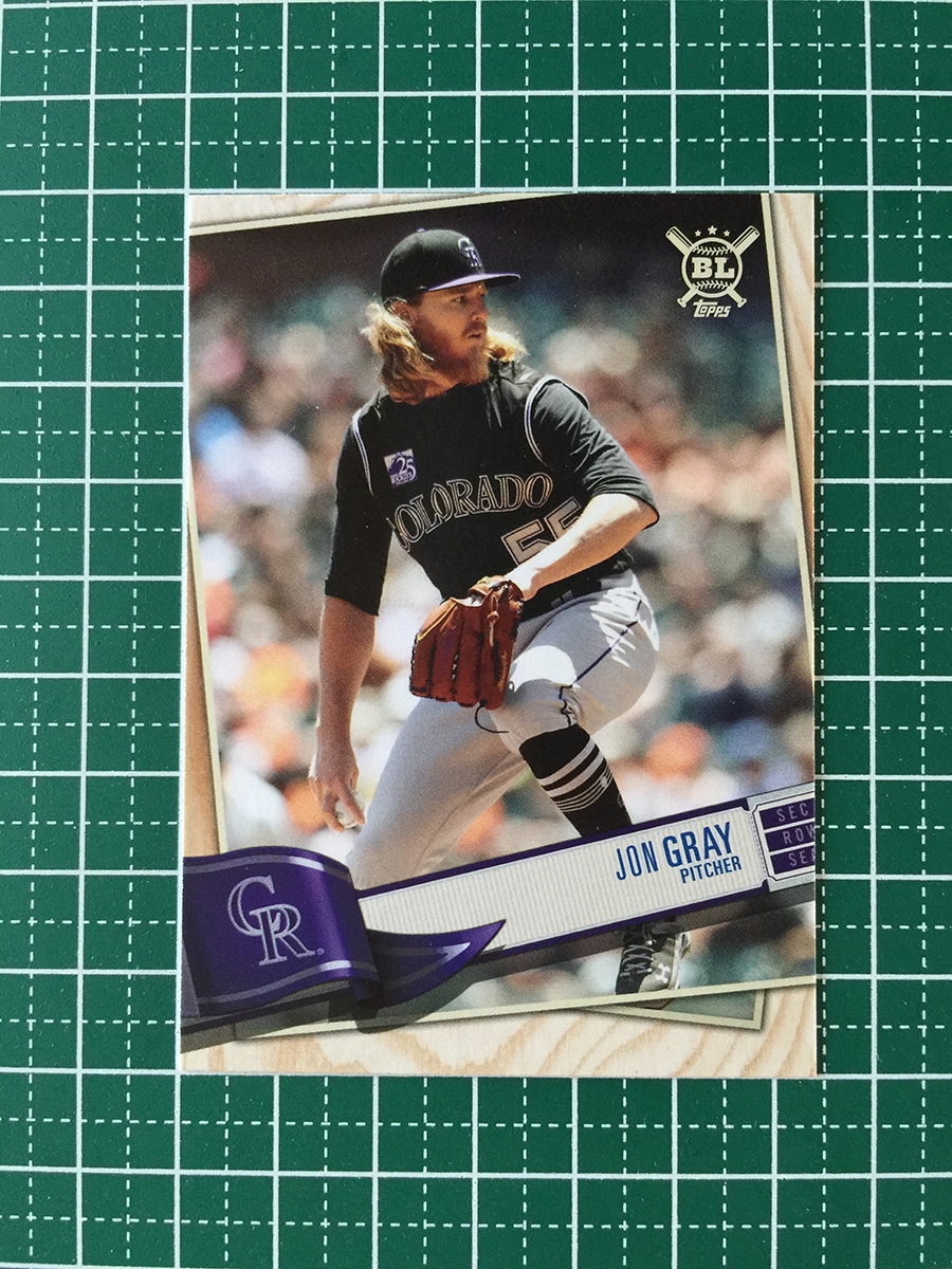 のみ TOPPS MLB 2019 BIG LEAGUE #186 JON GRAY COLORADO ROCKIES ベースカード 19 ...