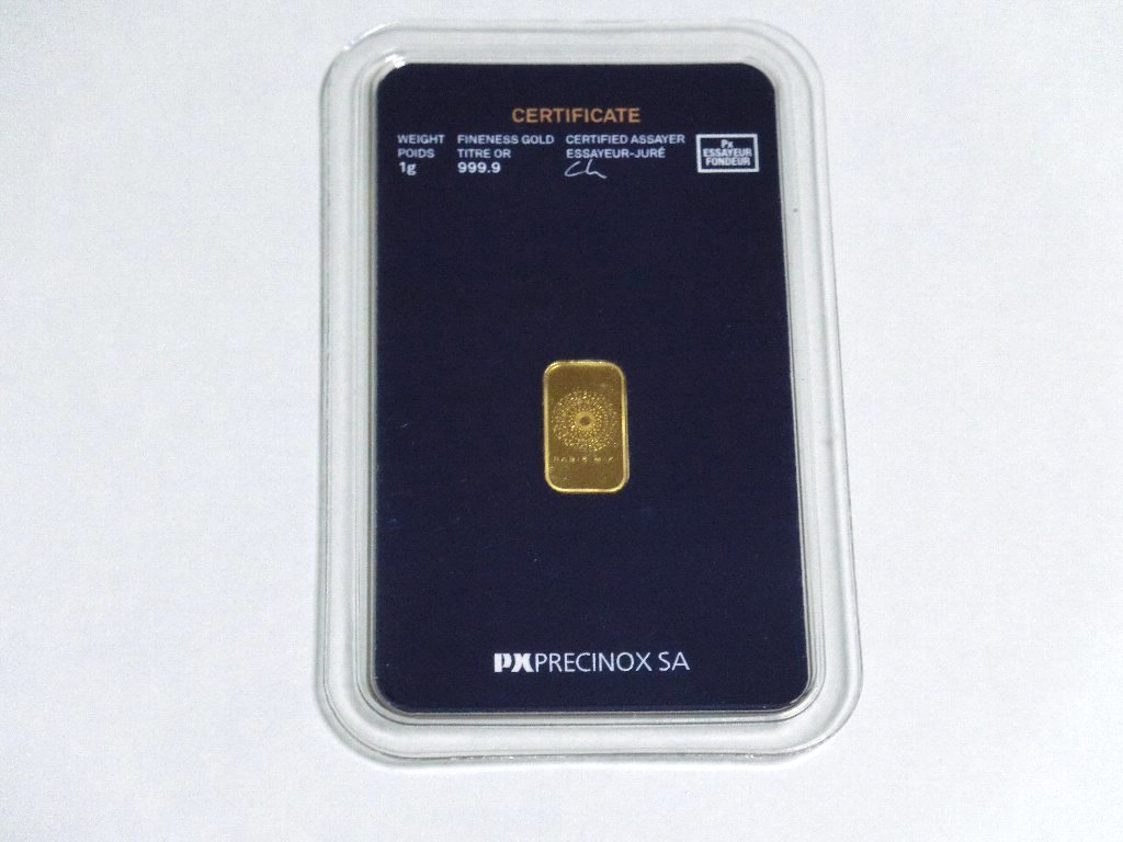 純金 K24 インゴット PARIS MIKI 1g シリアルナンバーあり ペンダントトップ等に 金運UP ②(金)｜売買されたオークション ...