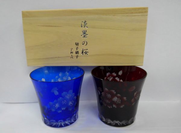 E004-I13-2272 宇野千代 切子硝子 ロックグラス 淡墨の桜 現状品⑰(グラス、デカンタ)｜売買されたオークション情報、yahooの商品情報をアーカイブ公開 - オークファン ...