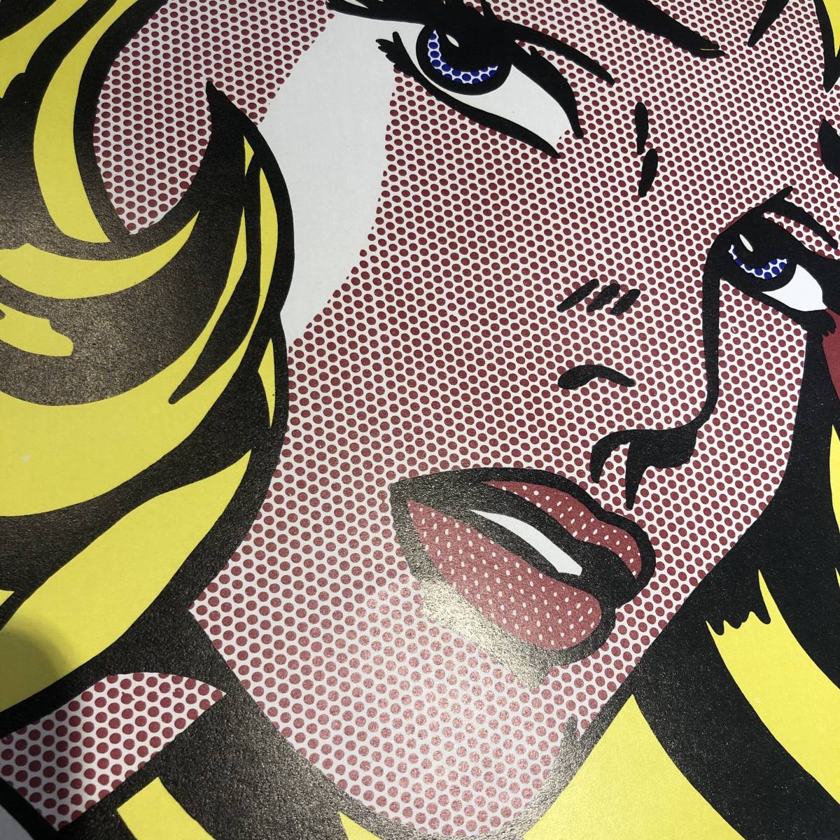 超破格 ロイリキテンスタイン カラーリトグラフ ヘアリボンの少女 Roy Lichtenstein Girl with hair ribbon ...