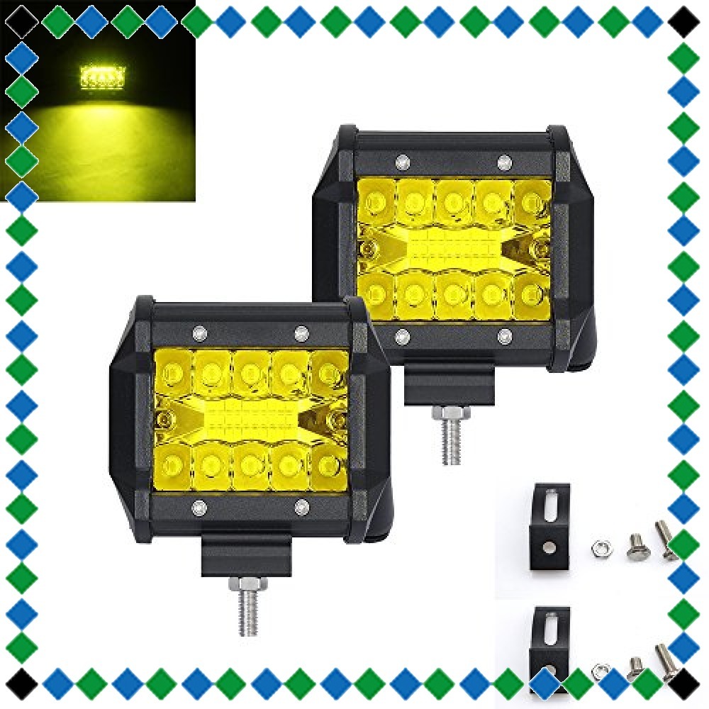 作業灯 フォグランプ LED SAMLIGHT 60W ワークライト 12V-24V対応 汎用 車外灯 補助 農業機械 4インチ(その他 ...