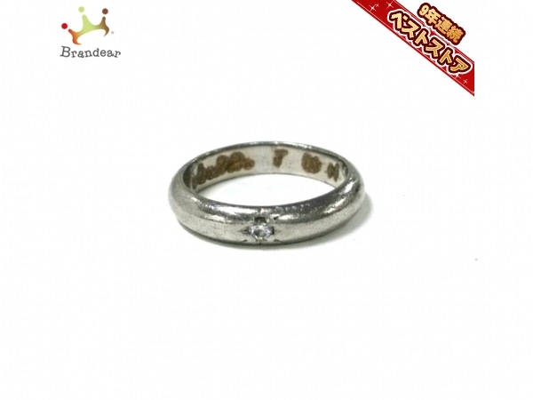 ノーブランド リング Pt850×ダイヤモンド 総重量：3.9g/0.03刻印/イニシャル刻印/記念日刻印 アクセサリー 指(プラチナ)｜売買されたオークション情報、yahooの商品情報を ...