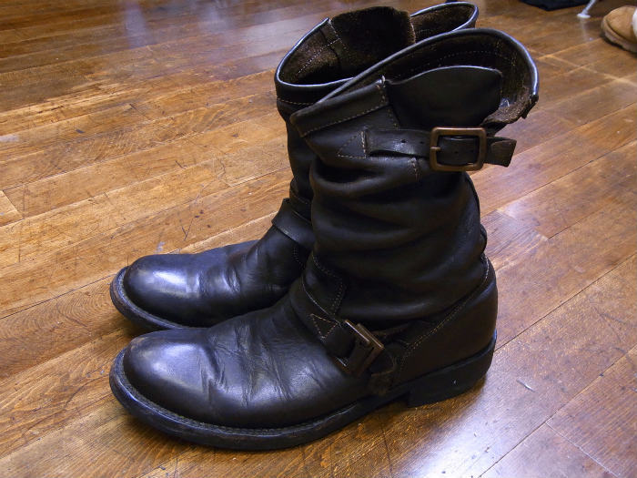 ISAMU KATAYAMA BACKLASH ENGINEER BOOTS 27.5cm イサムカタヤマ エンジニアブーツ 黒 ブラック ...