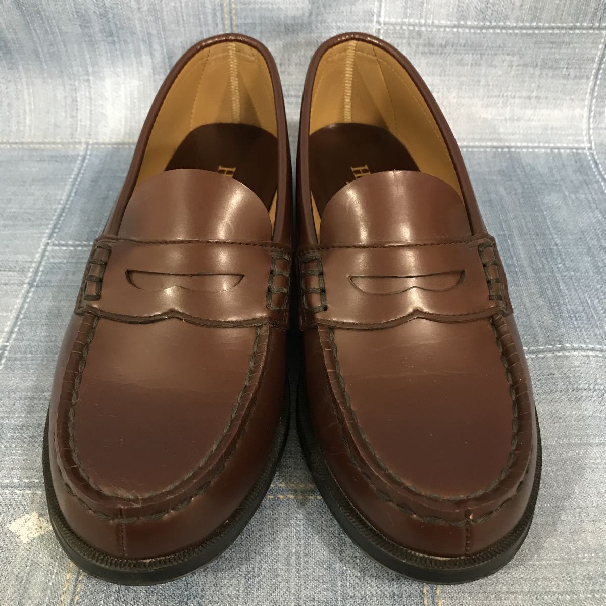 J0589 HARUTA ハルタ レディース ローファー 通学 通勤 23.0cm EE 2E 茶色 ブラウン 日本製(23.0cm)｜売買されたオークション情報、yahooの商品情報を ...