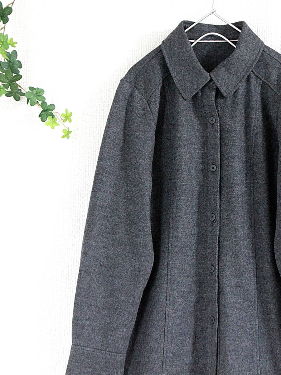 ルック KORET コレット ウール100 チャコールグレー系厚手ブラウス(Lサイズ)｜売買されたオークション情報、yahooの商品情報をアーカイブ公開 - オークファン（aucfan.com）