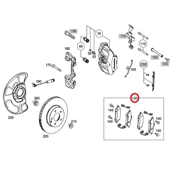 MEYLE製 ベンツ CLSクラス W218 CLS350 フロント 低ダスト ブレーキパッド/ディスクパッド 左右 センサー付 ...