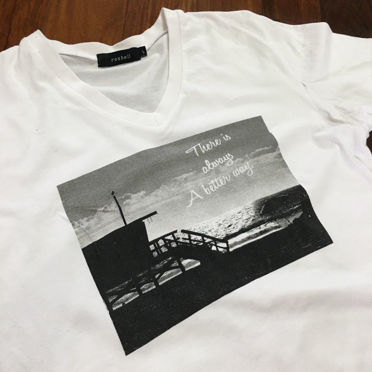 roshell Vネック半袖Tシャツ(イラスト、キャラクター)｜売買されたオークション情報、yahooの商品情報をアーカイブ公開 ...