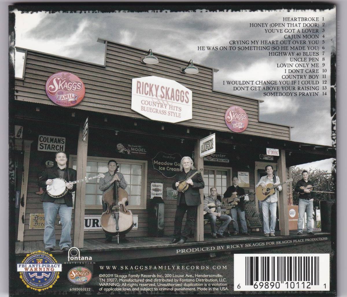 CD RICKY SKAGGS / COUNTRY HITS BLUEGRASS STYLE カントリー リッキー スキャッグス(カントリー ...