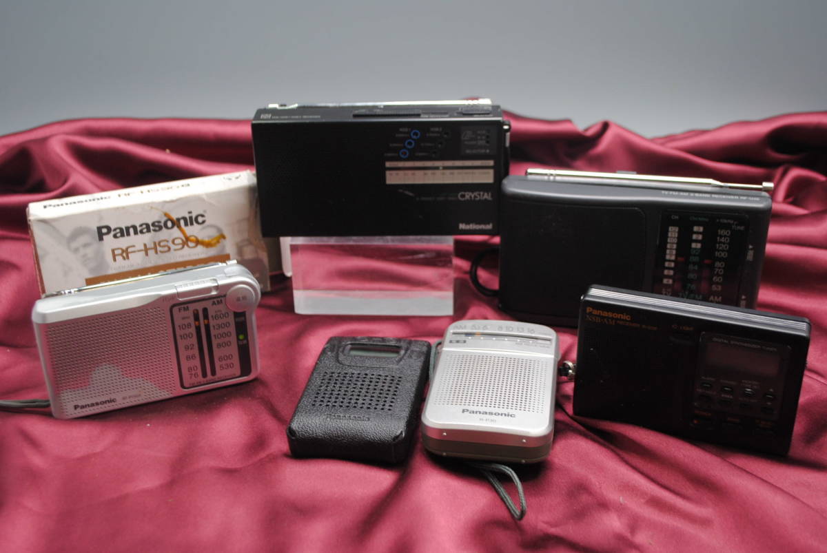 き591 6点セット パナソニック/ラジオ/FM/AM/STEREO/CRYSTAL/TV/レトロ/RF-HS90/RF-P150A/R ...
