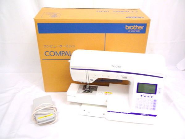 1000円スタート ミシン brother COMPAL 900 CPF-3001 ブラザー コンピュータミシン ハンドクラフト 手工芸 ...