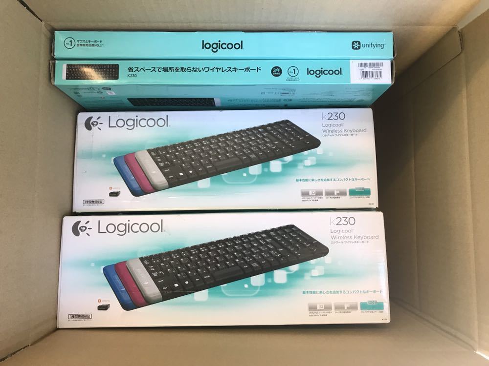 1円スタート Logicool K230 18台 Wireless Keyboard ワイヤレスキーボード ロジクール(ワイヤレスキーボード)｜売買されたオークション情報、yahooの商品情報 ...