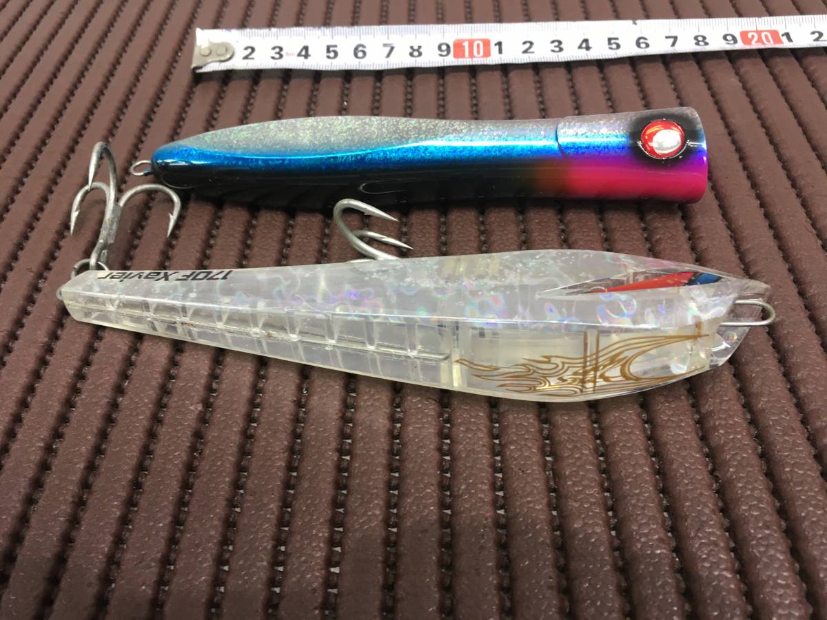 ルアーセット4 エクスリームルアー ミニゲロオズキ 15cm47g ボーズレス サビエル170F 48g 2個セット(トップウォーター)｜売買されたオークション情報、yahooの商品情報を ...