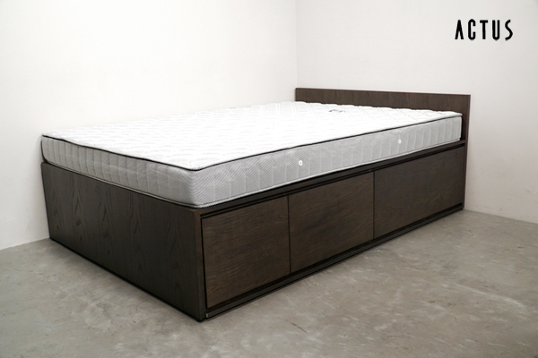 542 展示品 ACTUS アクタス FB CHEST BED エフビーチェストベッド マニフレックス エア メッシュ マットレス付 ダブルベッド27万(マットレス付き)｜売買された ...
