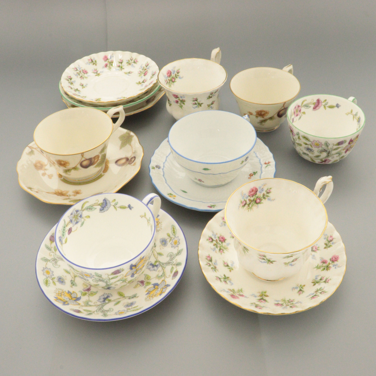 名古屋支店 MINTON ROYAL ALBERT Noritake RICHARD GINORI カップ＆ソーサー7客セット まとめ売り ...