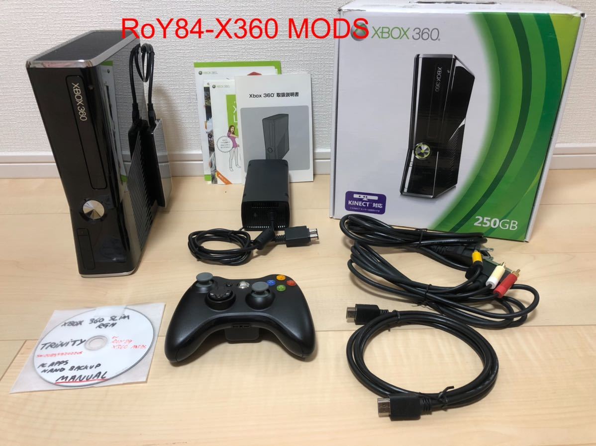 XBOX 360 SLIM PREMIUM LIQUID BLACK RGH RGH-JTAG TRINITY 2TB + 320GB @3 ...