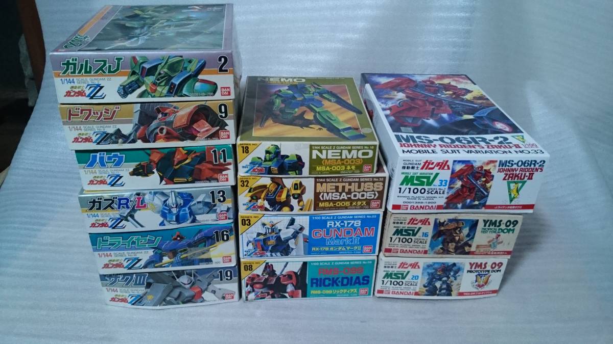 機動戦士ガンダムMSV Zガンダム ZZガンダム 旧キット バンダイ 1/100 1/144 プラモデル 13点(機動戦士ガンダム)｜売買されたオークション情報、yahooの商品情報を ...