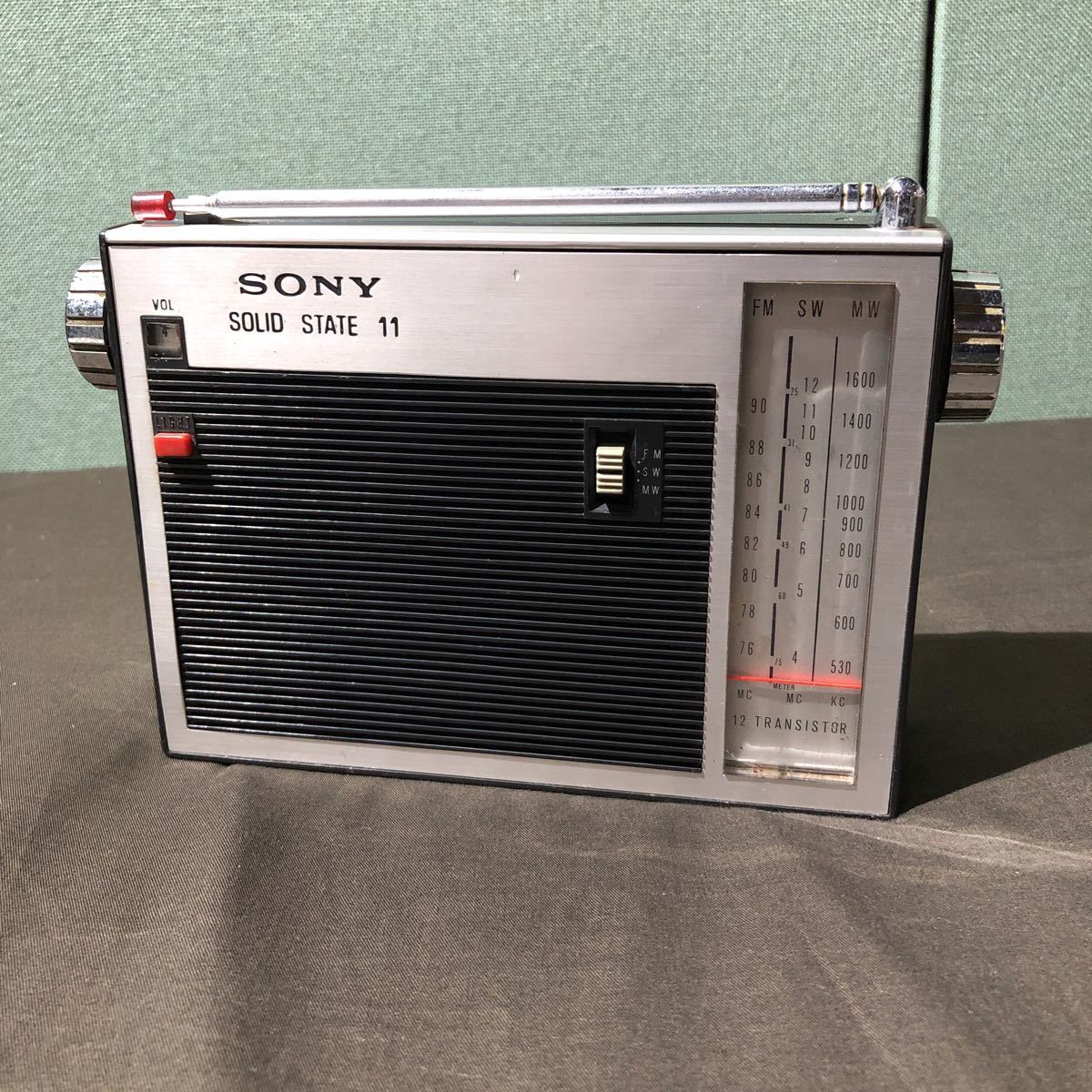 SONY ソニー WM-SW-FM 3バンド 12石 トランジスターラジオ TFM-110D SILID STATE 11 昭和レトロ 現状品 ...