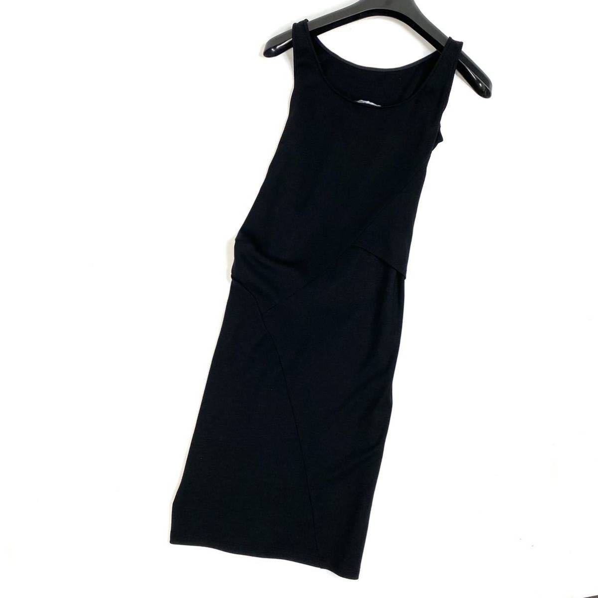 SYBILLA BLACK シビラ フォーマル カシュクール ワンピース ドレス ノースリーブ ロング ウール 高級感 黒 ブラック M レディース Q67(ワンピース)｜売買された ...