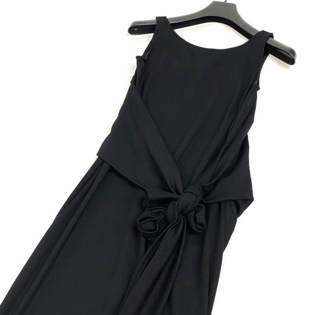 SYBILLA BLACK シビラ フォーマル カシュクール ワンピース ドレス ノースリーブ ロング ウール 高級感 黒 ブラック M レディース Q67(ワンピース)｜売買された ...