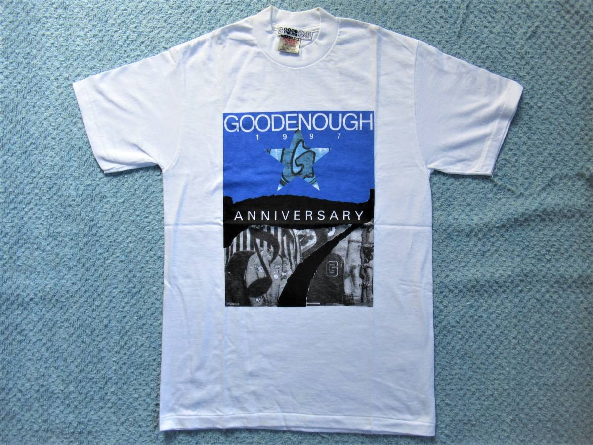 1997年発売 未着用 Mサイズ GOODENOUGH グッドイナフ 7周年記念 Tシャツ ホワイト(半袖Tシャツ)｜売買されたオークション情報、yahooの商品情報をアーカイブ公開 ...