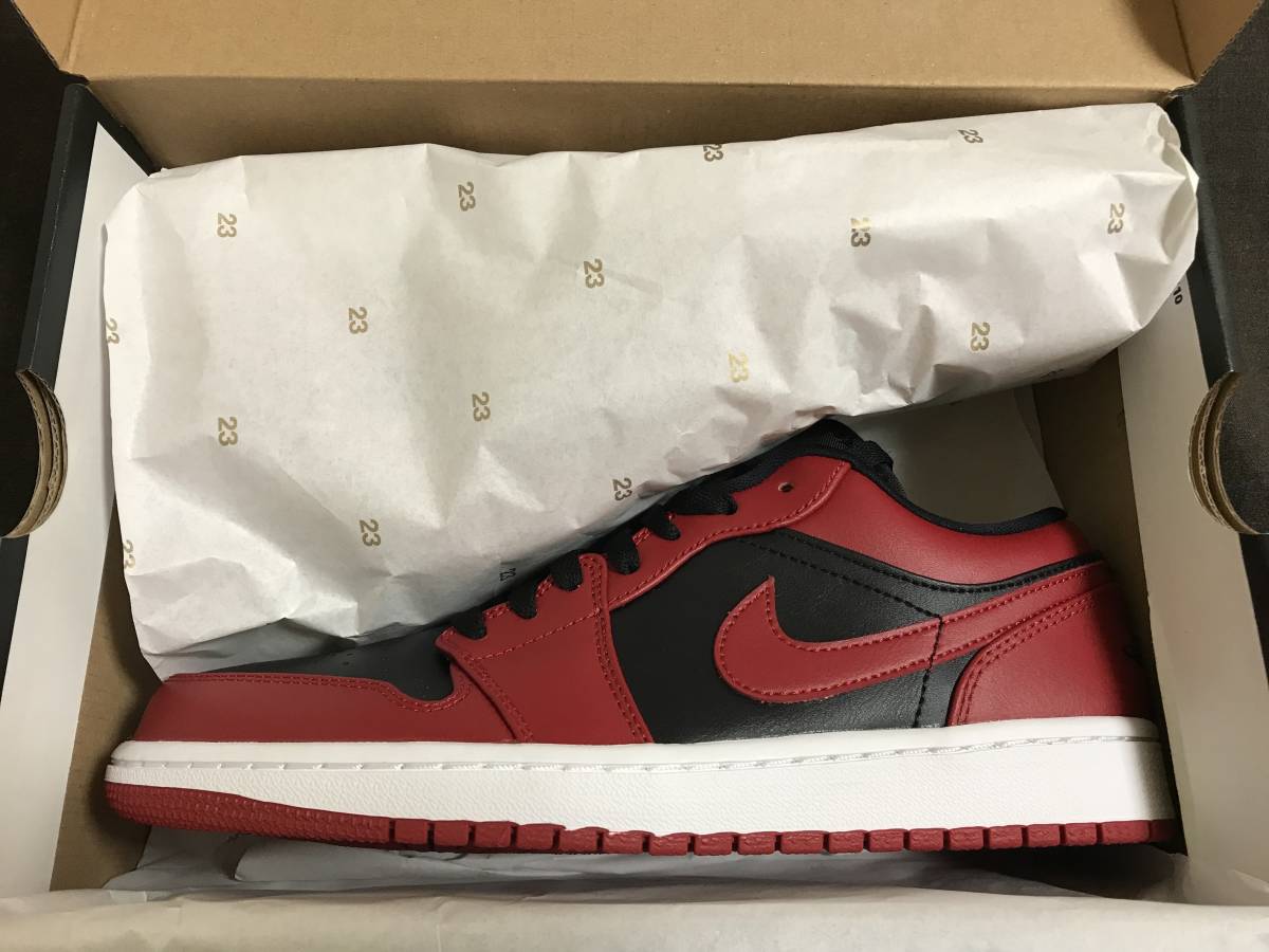 国内正規品 NIKE AIR JORDAN 1 LOW VARSITY RED/SUMMIT WHITE-BLACK BRED 85 ブレッド ...