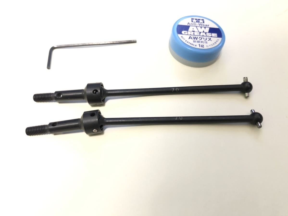 組み込み済み保管品 タミヤ OP.791 DF-02 アッセンブリーユニバーサルシャフト ラジコン バギー DF02 DF03 DT03 DT02 TT02B RC OP791(シャフト ...