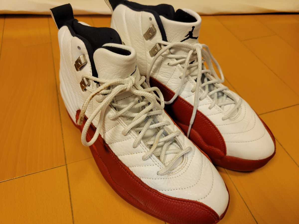 NIKE AIR JORDAN Xll ナイキ エアジョーダン12 オリジナル 27 スニーカー 白赤黒 検索 エアマックス95(27.0cm ...
