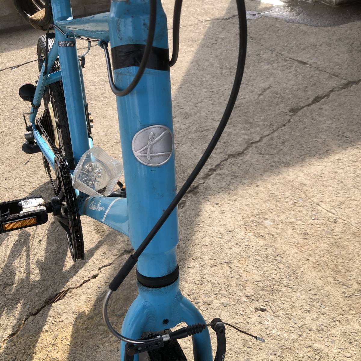 自転車 20インチ khodaa bloom rail アルミフレーム 8段変速 走行OK 防犯有り 現状品 難有り 岐阜発 1/16(24 ...