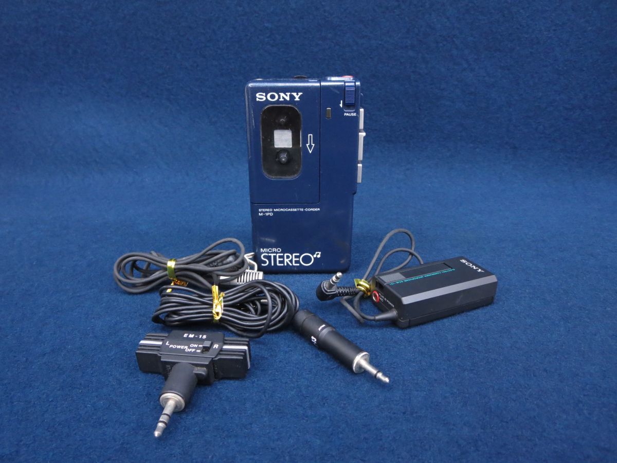 SONY M-1PD マイクロカセットコーダー+SONY ECM-121 まとめて ソニー/消費税0円(録音、再生)｜売買されたオークション ...