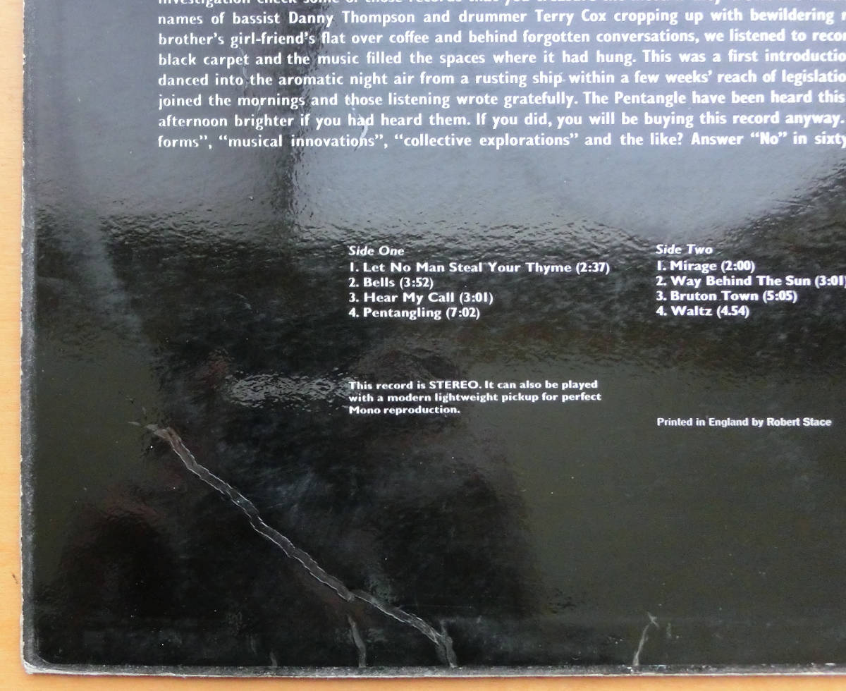 PENTANGLE Shel Talmy 無 レーベル TRA162 UK ペンタングル 1st LP Bert Jansch John ...