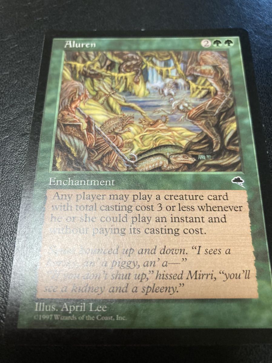 簡易鑑定済 魔の魅惑 / Aluren 英語 ② アルーレン 再録禁止 テンペスト MTG Magic the Gathering マジック ...
