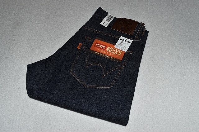 エドウィン EDWIN 403XV レギュラーストレート ジーンズ W30 濃紺(W30)｜売買されたオークション情報、yahooの商品情報をアーカイブ公開 - オークファン（aucfan.com）