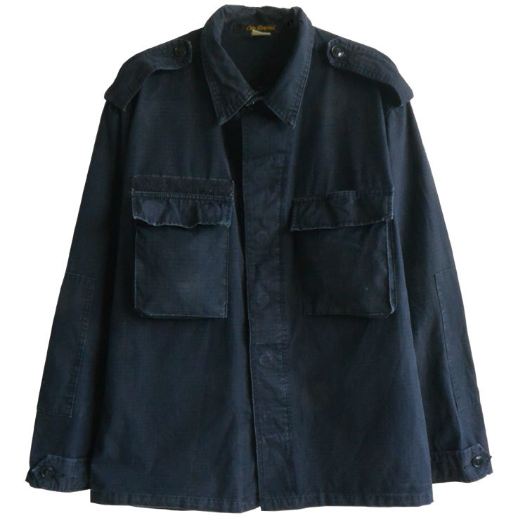 70'sヴィンテージ/ノルウェー軍 cato ringstad/リップストップ ミリタリー フィールドジャケット/ユーロミリタリ/ブラック/M ...