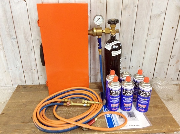 RH-4567 品 現状品 TASCO 携帯用ガス溶接機セット ガスボンベ5本付き TA370TD(溶接機)｜売買されたオークション情報 ...