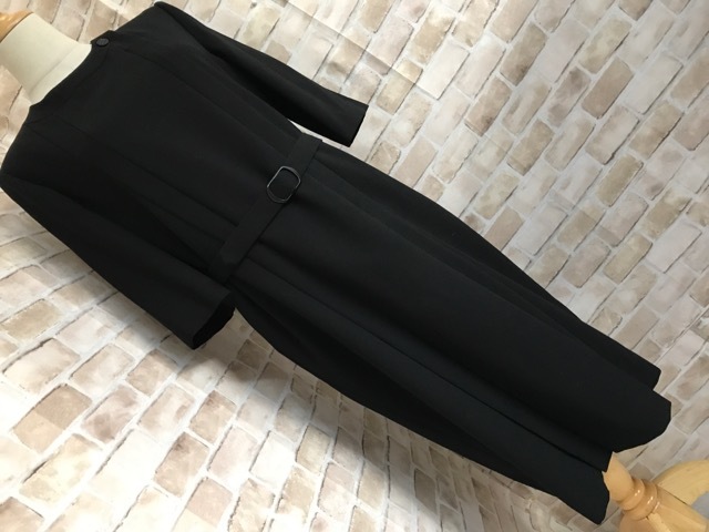 C27018 LUNESOIR 東京ソワール ブラックフォール ワンピース 11号(ブラックフォーマル、喪服)｜売買されたオークション情報 ...