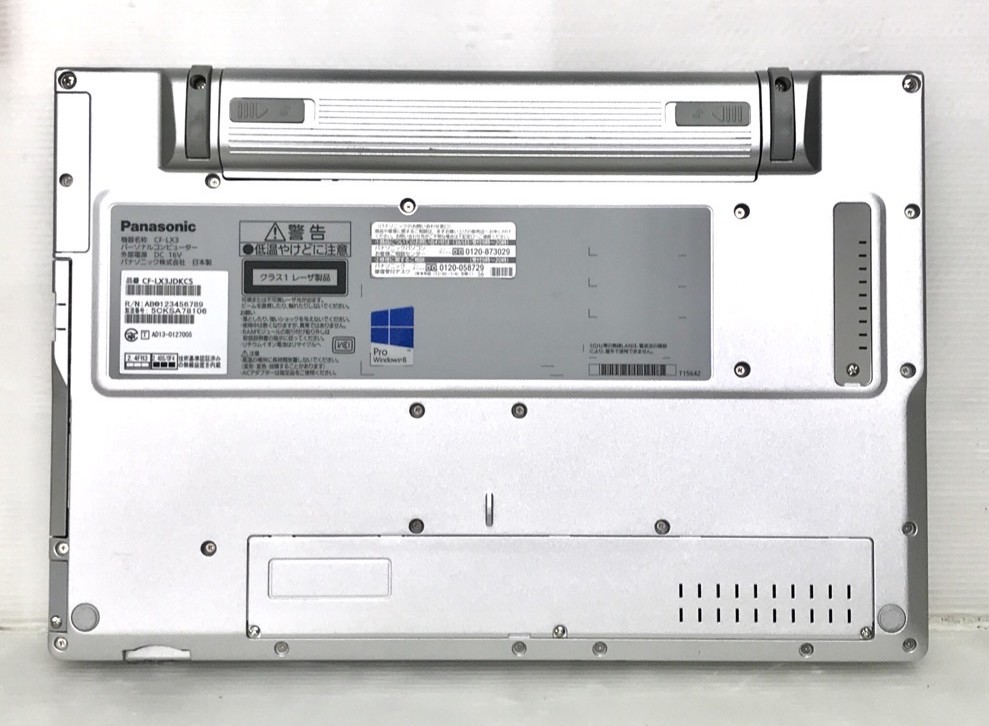 軽量 1600x900解像度 Panasonic Let's note CF-LX3JDKCS Core i5-4310U 2.0GHz ...