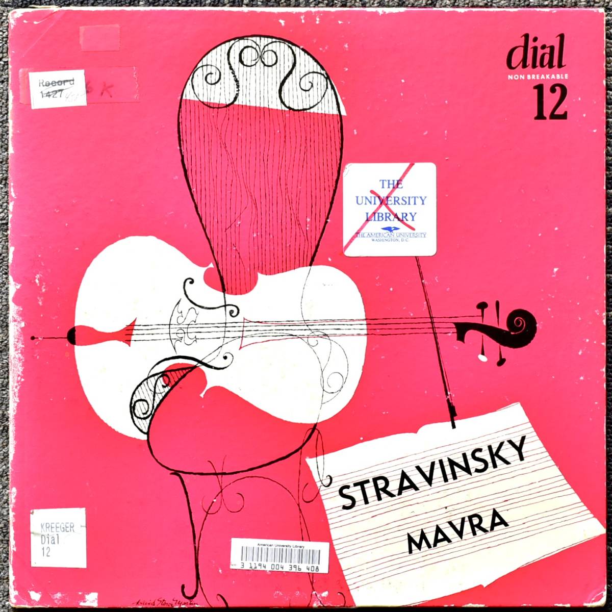 dial-12 LP盤完全オリジナル 超レア DSMカバー Igor Stravinsky/Mavra-Opera Buffa 厚手ジャケ ...