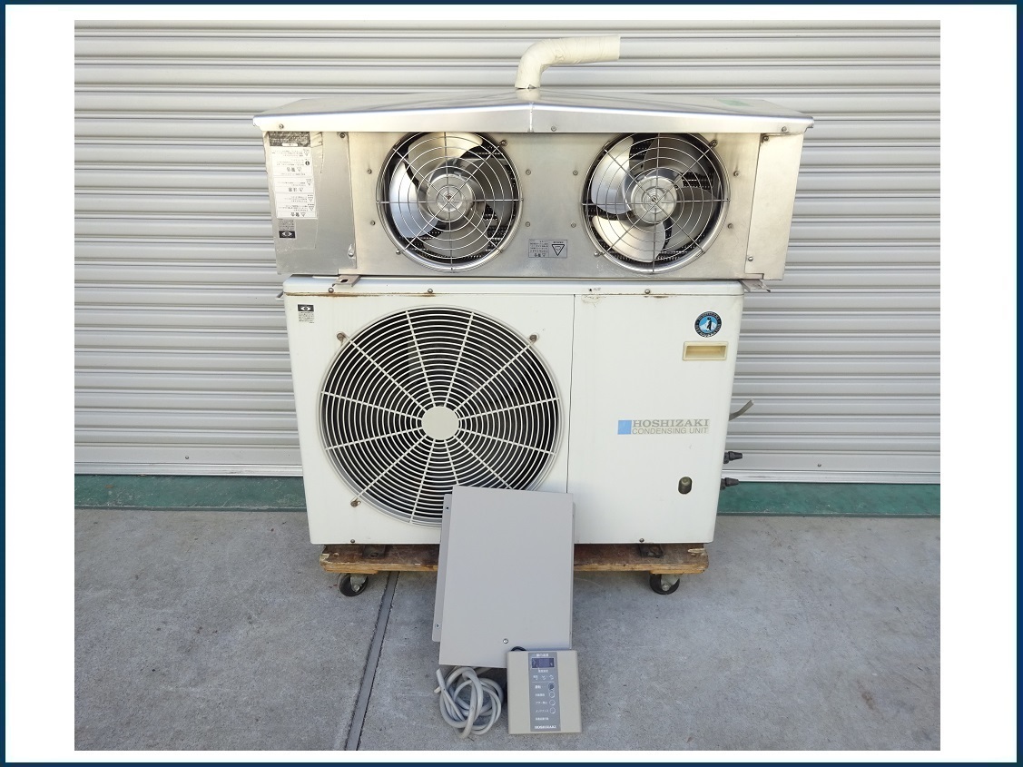 ホシザキ 1.5坪 業務用 プレハブ冷凍庫 冷凍ユニット HUS-15FA-E1 HUS-15FA-UC 三相 200V 2010年製 引取 ...