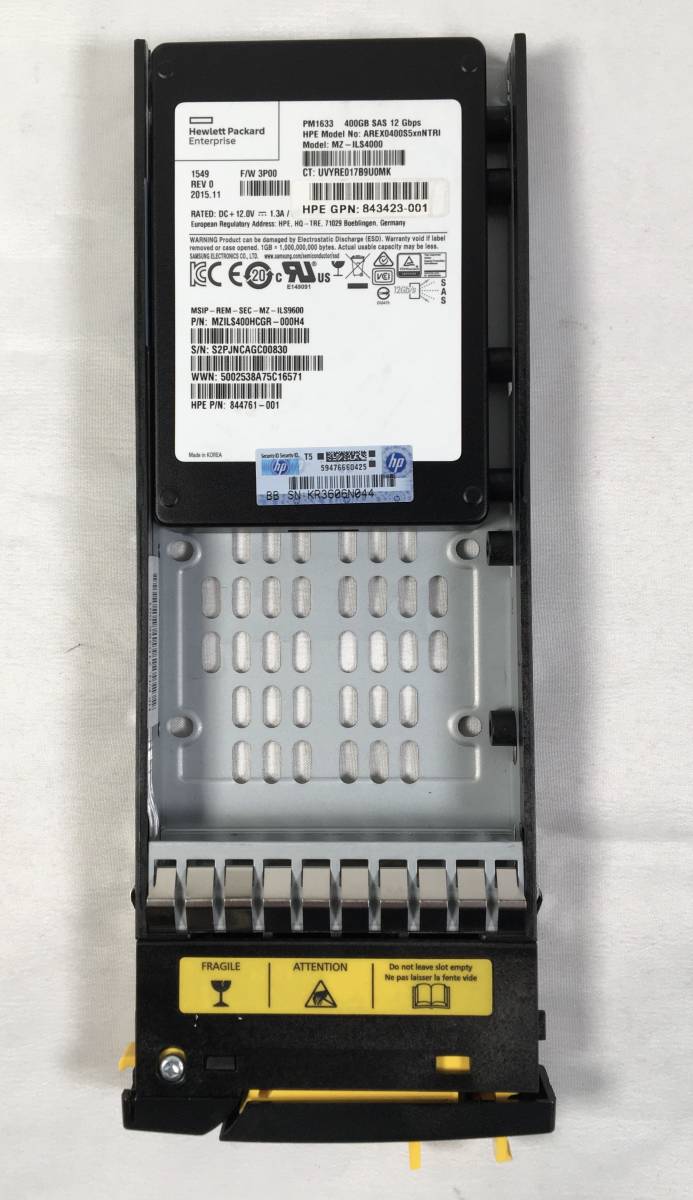 M52122-L-36-③ HP PM1633 400GB SAS 12Gbps SSD 1点 ......(256GB～)｜売買された ...