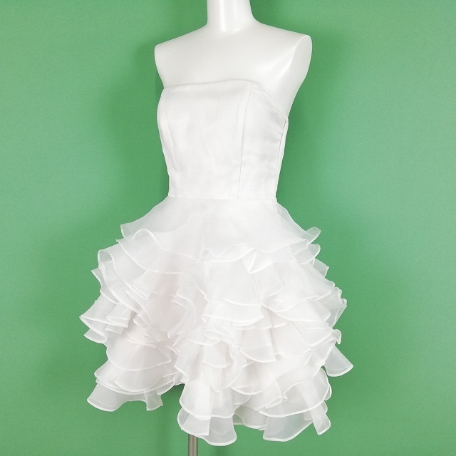 1円 ドレス ワンピース 白 キャバドレ パーティー 演奏会 発表会 フォーマル イベント ランクB DS3670(白)｜売買された ...