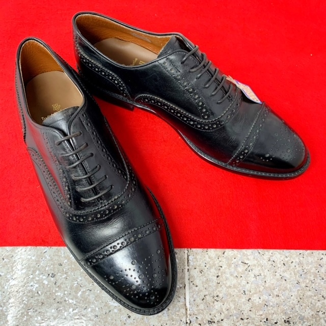 日本製 Mr.Cornell ストレートチップ/26.5cm/メンズシューズ/カジュアルシューズ/ビジネスシューズ/革靴/黒(26.5cm ...