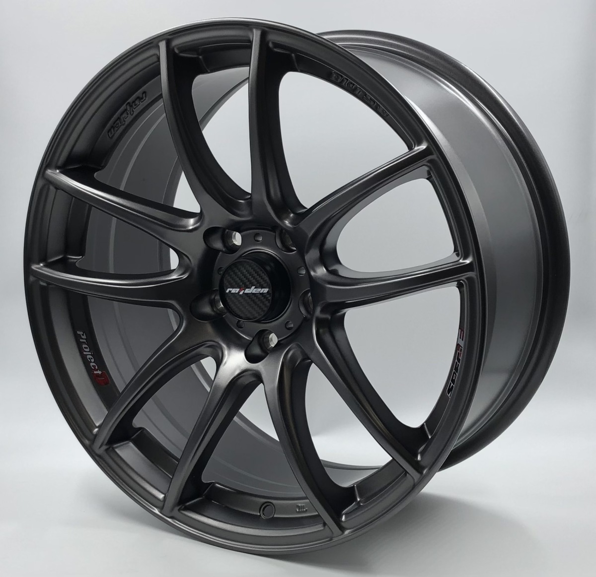 LENSO PROJECT-D SPEC-E 18x8.5J +35 5H-114.3 グレーアンスラサイト 2本セット FC3S FD3S ...