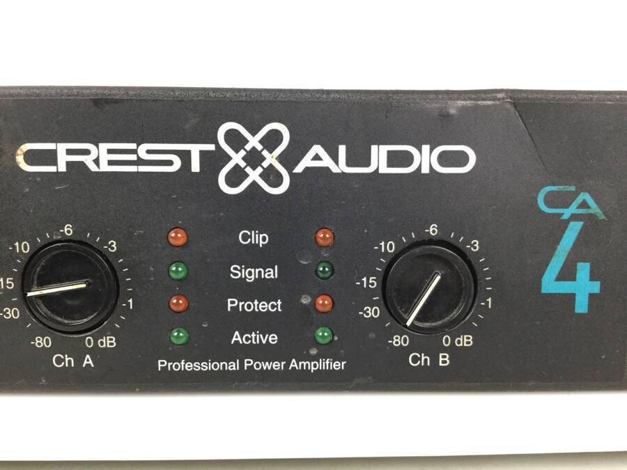 CREST AUDIO CA4 PAアンプ 定格出力250W+250W 8Ω時 現状品 TB(パワーアンプ)｜売買されたオークション情報、yahooの商品情報をアーカイブ公開 - オークファン ...