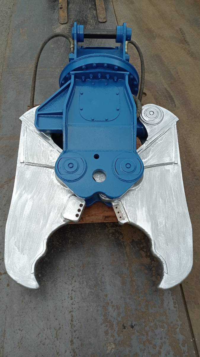 実働品 タグチ工業 MF-120F ガジラ大割機 0.45m^3用 ピン径約65mm 取付幅約250mm 360°フリー旋回 ユタニ工業 解体 ...