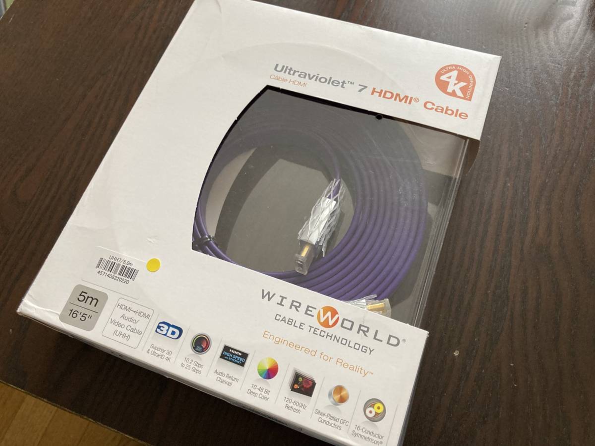 Wireworld/ワイヤーワールド UHH7/Ultraviolet 7 HDMI 5.0m 開封済 品(HDMIケーブル)｜売買されたオークション情報、yahooの商品情報をアーカイブ公開 ...