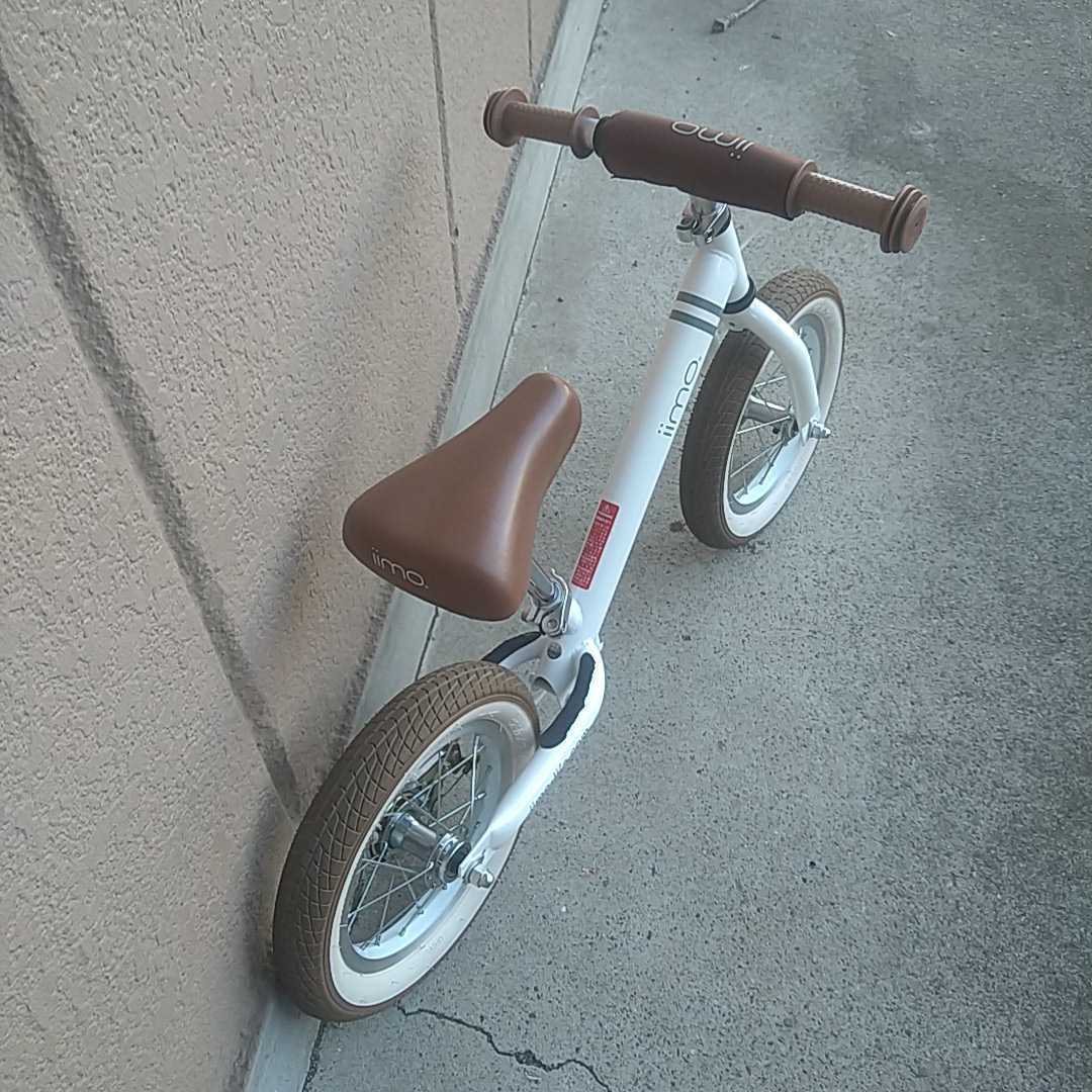 良品 iimoイーモ 12インチ キックバイク/バランスバイク/ラーニングバイク/トレーニング用バイク リアブレーキ付 2~5歳 ペダルなし自転車(ペダルなし自転車、バランスバイク)｜売買され ...